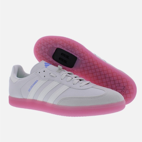 adidas | Shoes | Adidas Womens Velo Samba White And Pink Sneakers ...